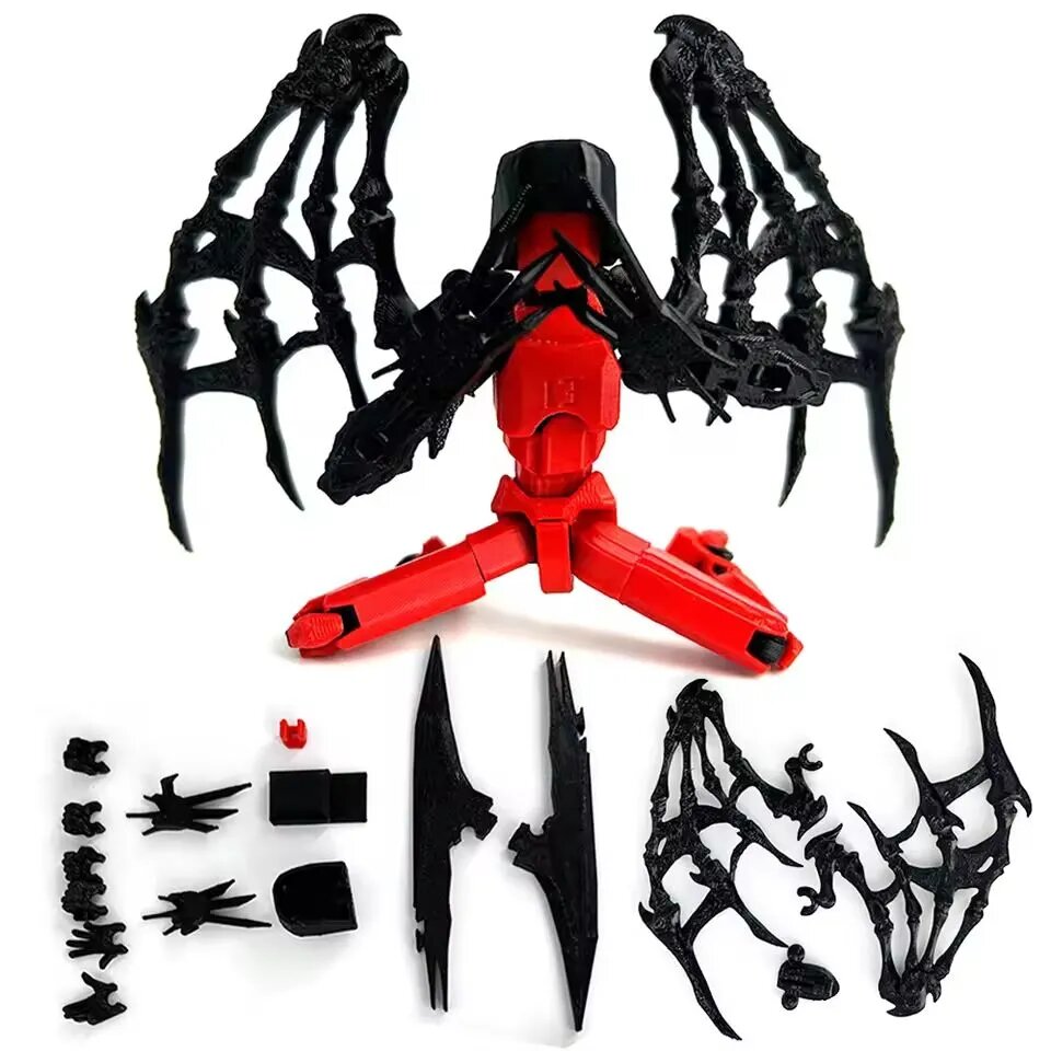 Фигурка Dummy13 3D Printed, многошарнирная подвижная модель кровавого воина, трансформируемый робот, коллекционный подарок