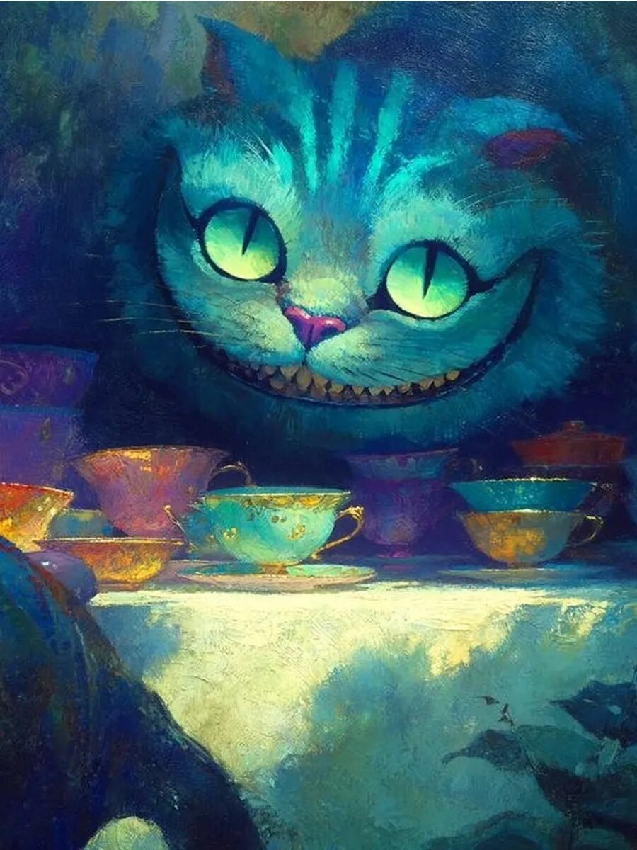 Картина по номерам на холсте Алиса в стране чудес 40*50 см