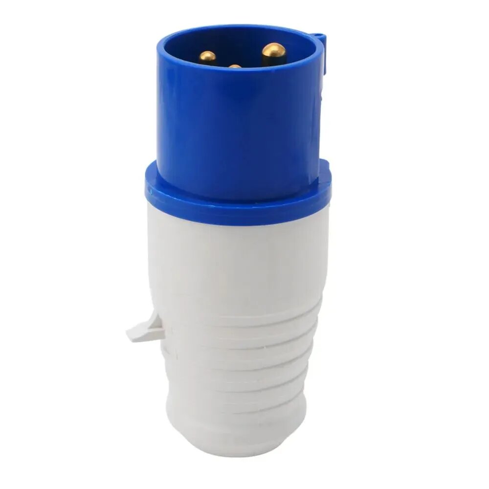Промышленная вилка 16 А, 3-контактная, 220-250 В, погодостойкая IP44 2P+E 3Phase 16A
