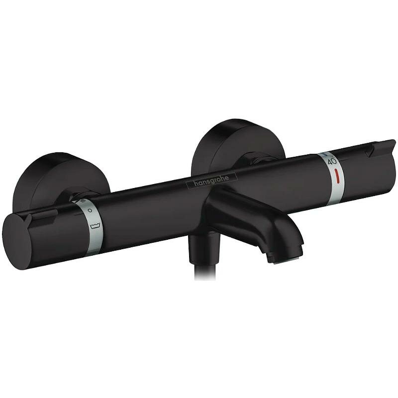 Смеситель для ванны Hansgrohe Ecostat Comfort 13114670 черный матовый, с термостатом, латунь