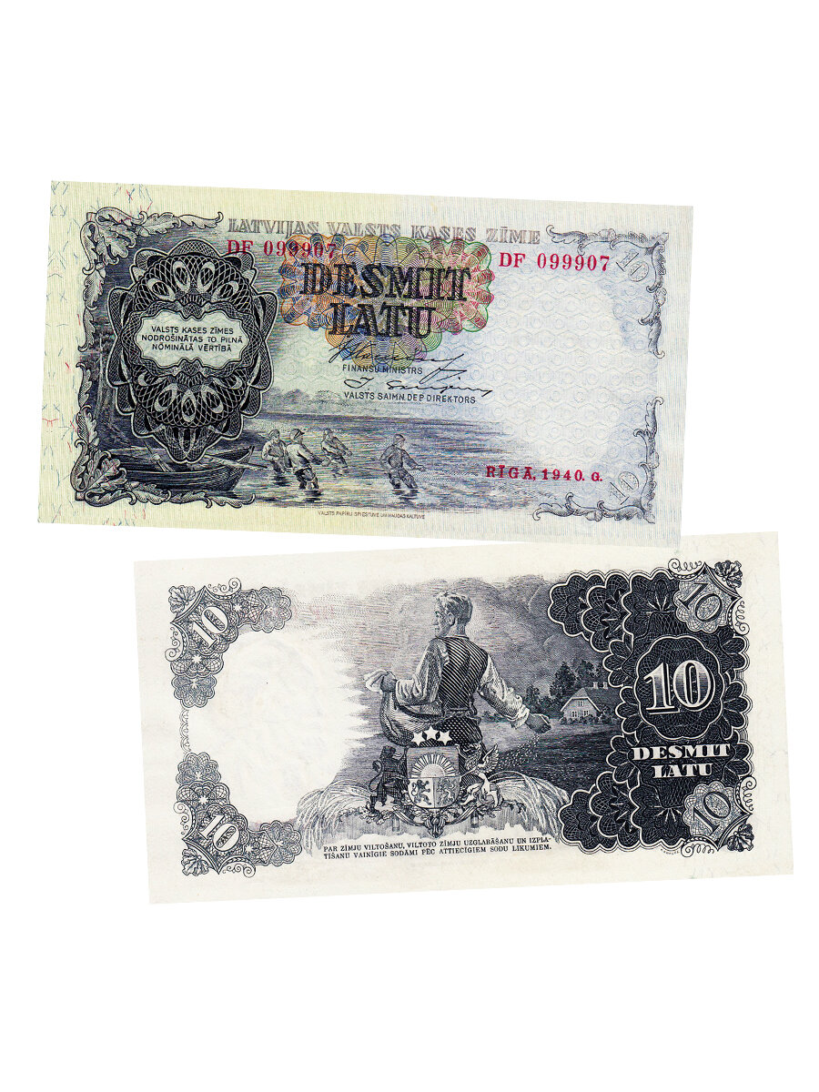 10 лат 1939 Латвия, сувенирная