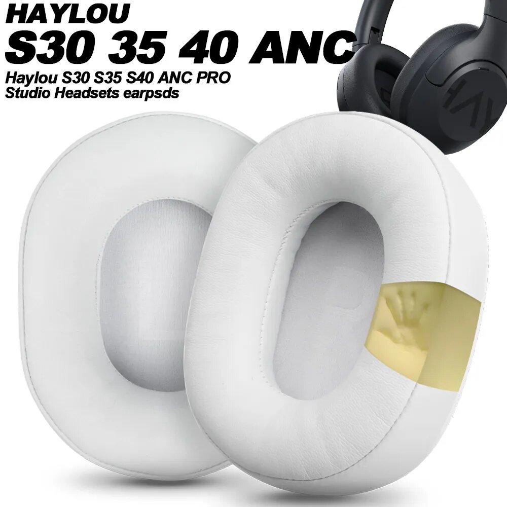 Амбушюры для Haylou S30/S35/S40 ANC PRO с пеной памяти и протеиновой кожей