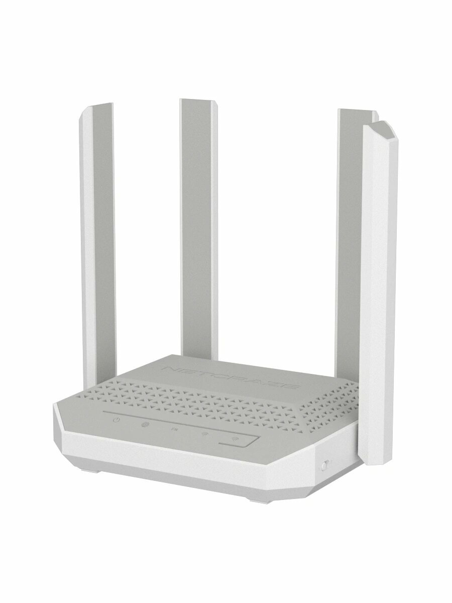 Wi-Fi роутер KEENETIC Netcraze Sprinter, Wi-Fi 6, AX3000, 2.4/5ГГц, 4 WAN/LAN, белый [nс-3711]