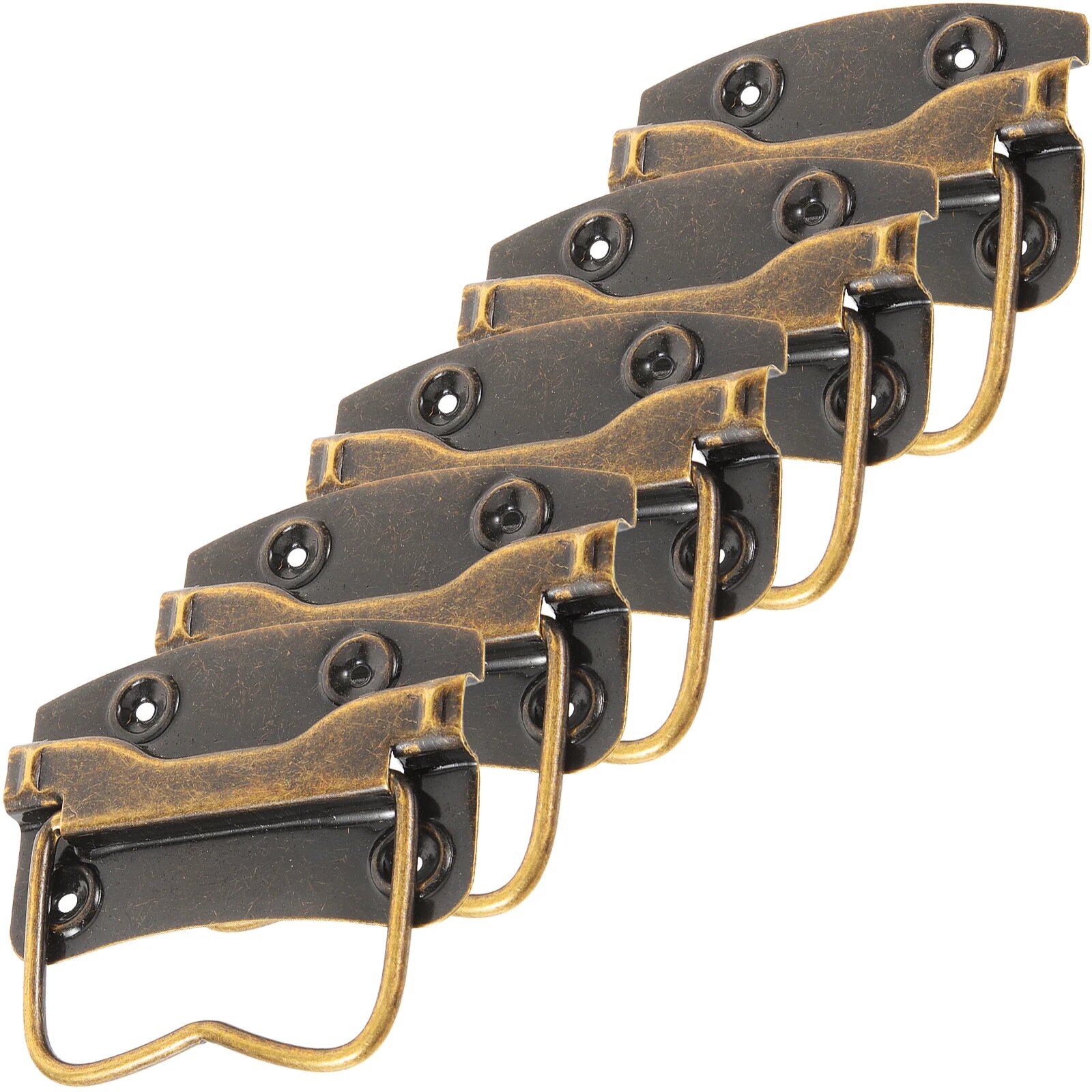 5 шт. ручки для багажа для деревянного сундука, винтажный кухонный шкаф, латунный ящик, чехол, утюг