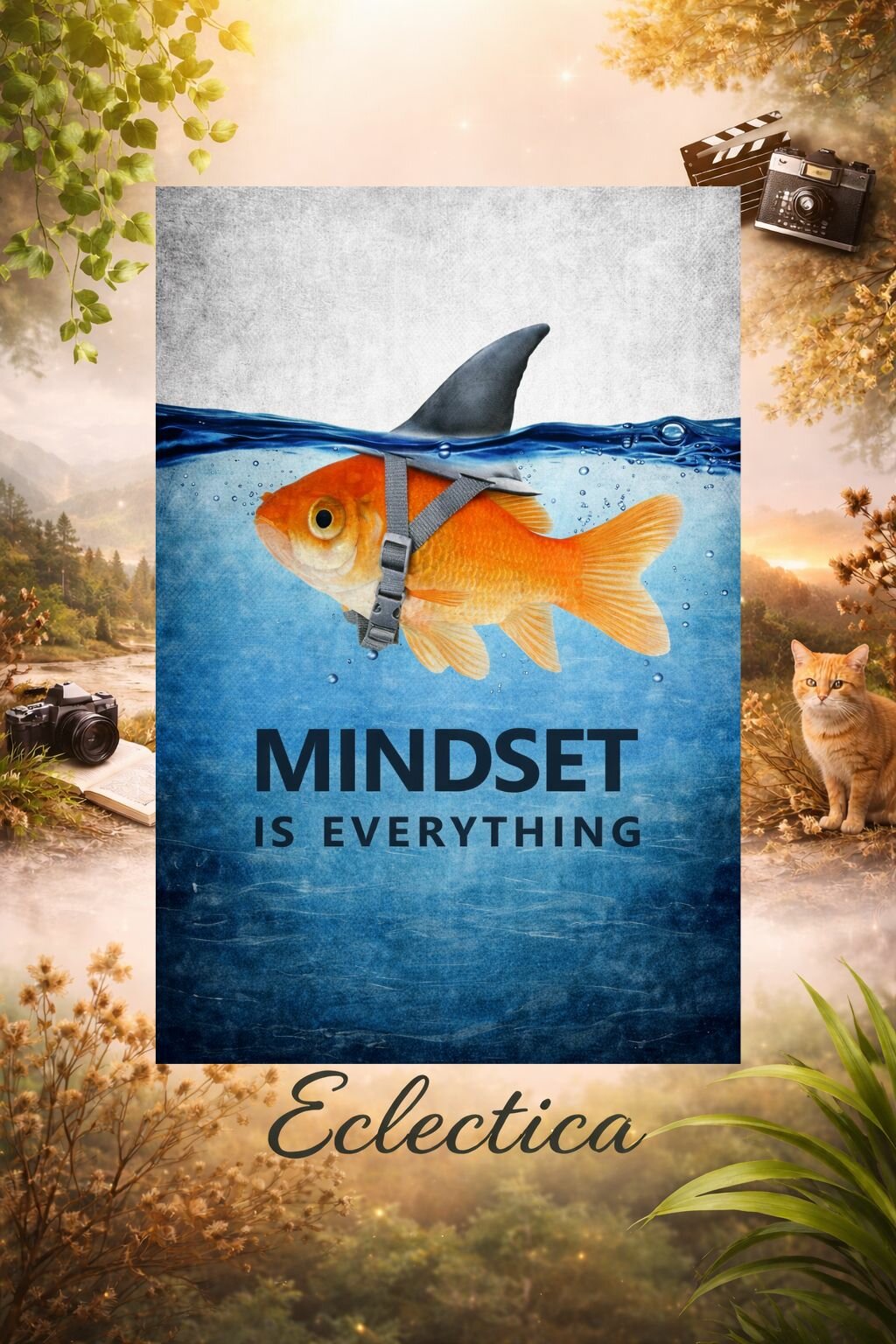 Постер "Mindset is Everything", 29.7х42см, А3, глянцевый