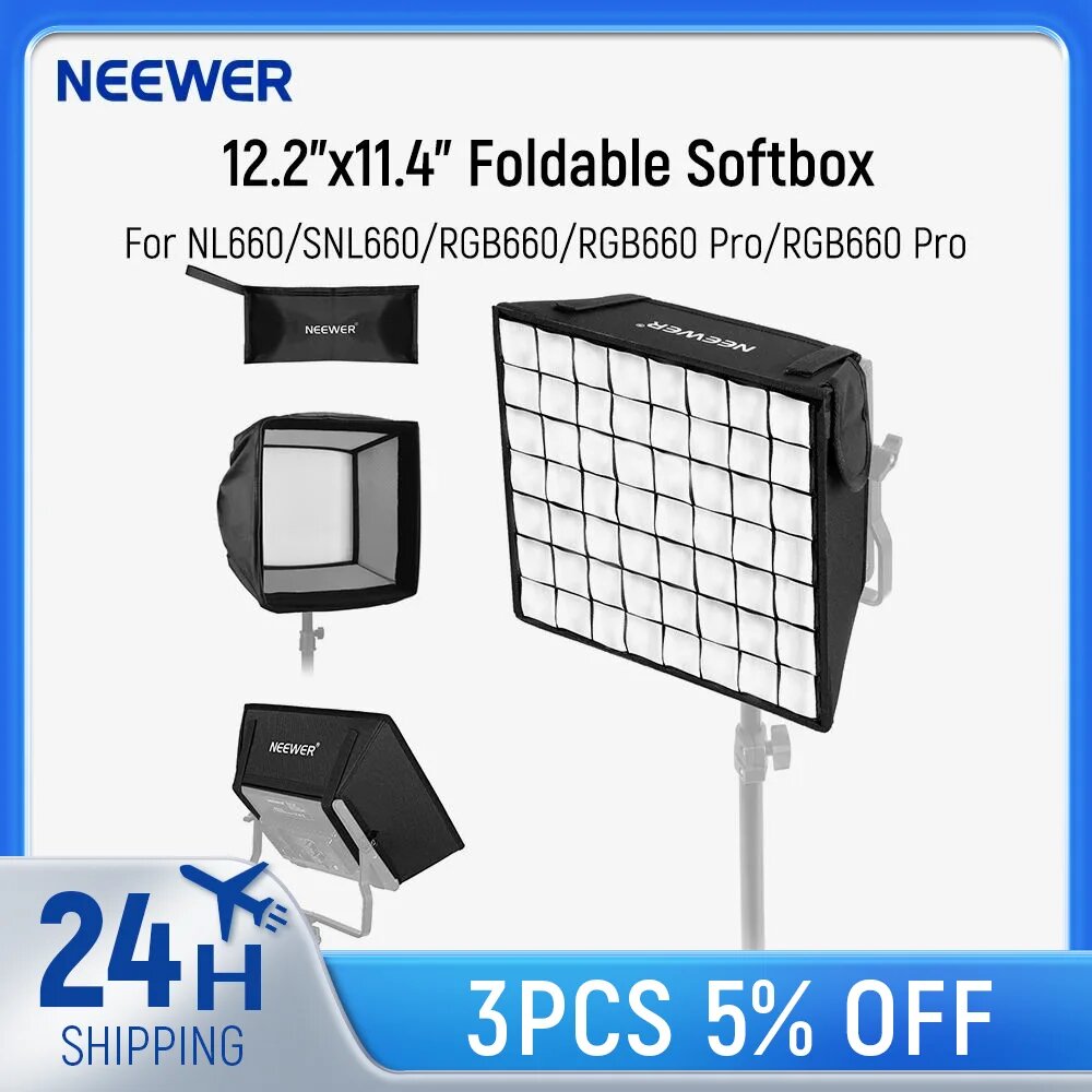 NEEWER Складной софтбокс 12,2 x 11,4 дюйма