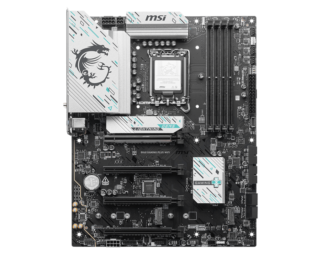 Материнская плата MSI B860M GAMING PLUS WIFI, LGA 1851, черный