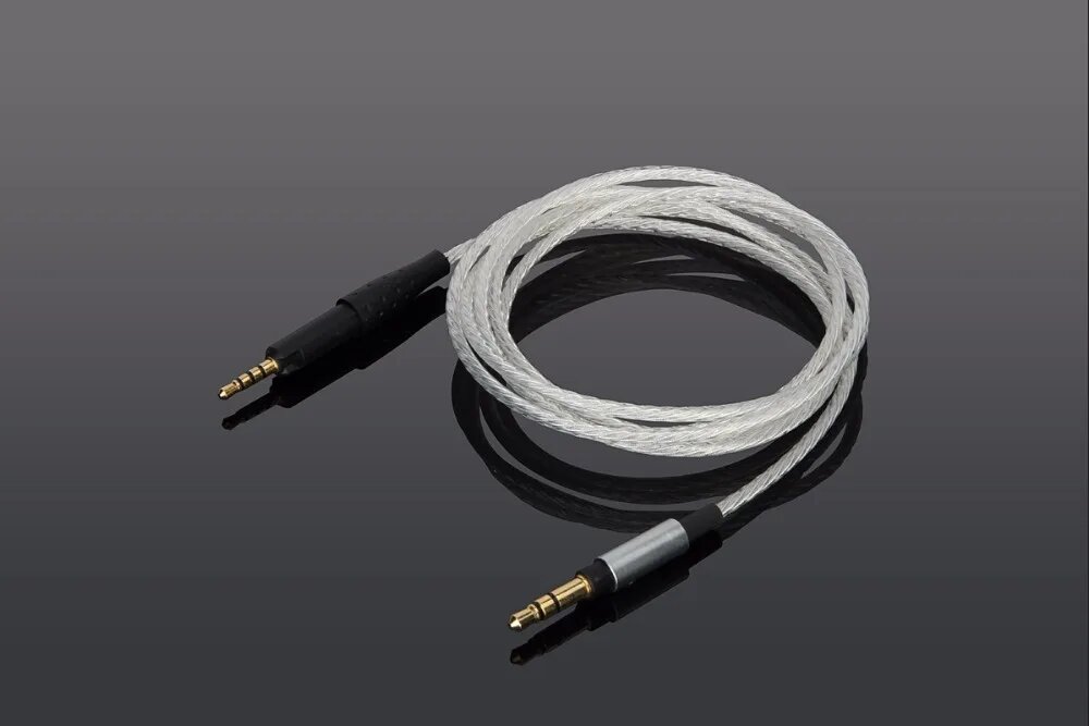 Earmax Посеребренный аудиокабель для наушников Neumann ndh 20 Черный, Белый, White