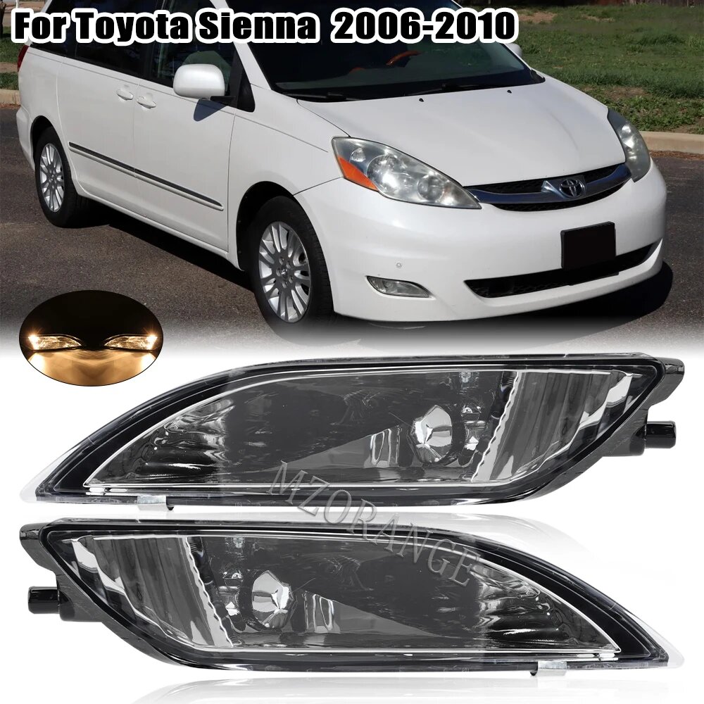 Противотуманные фары Toyota Sienna 2006-2010, Left, испускаемый цвет: Left