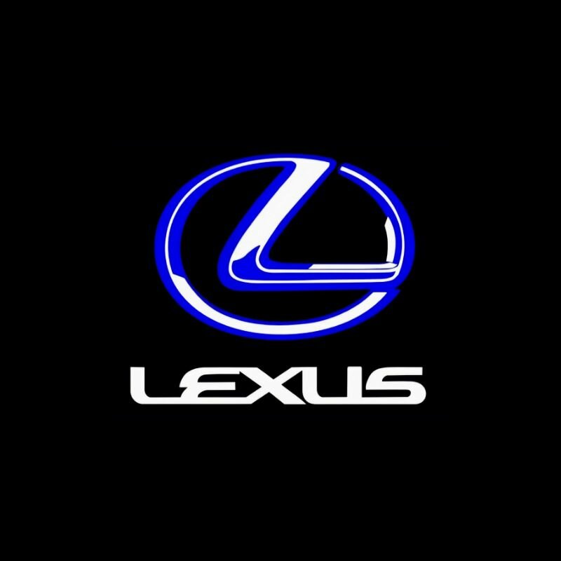 Штатная подсветка дверей с логотипом LEXUS (Лексус), фабричное производство