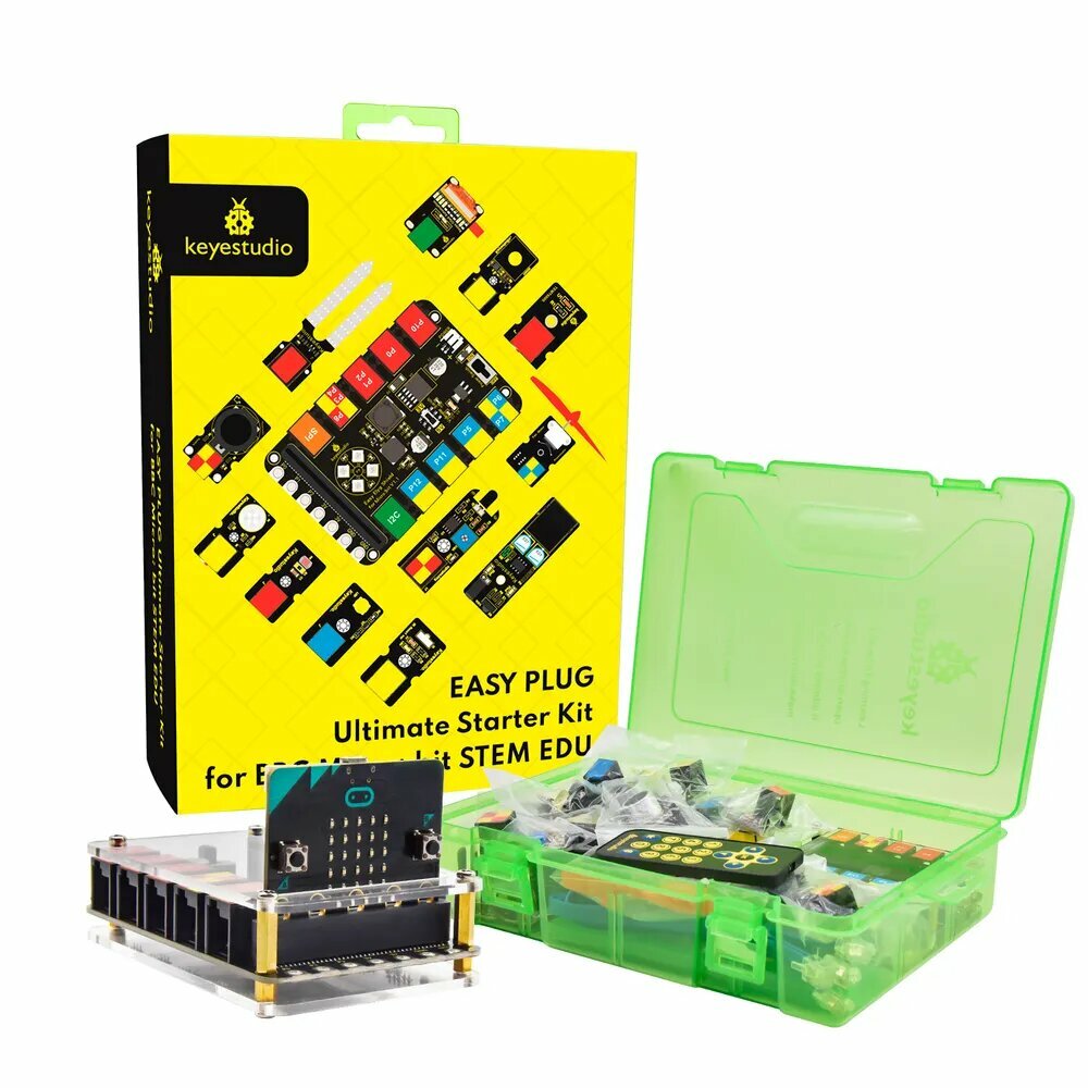 Keyestudio Стартовый набор EASY Plug Ultimate для BBC Microbit STEM EDU DIY Electronics Kit