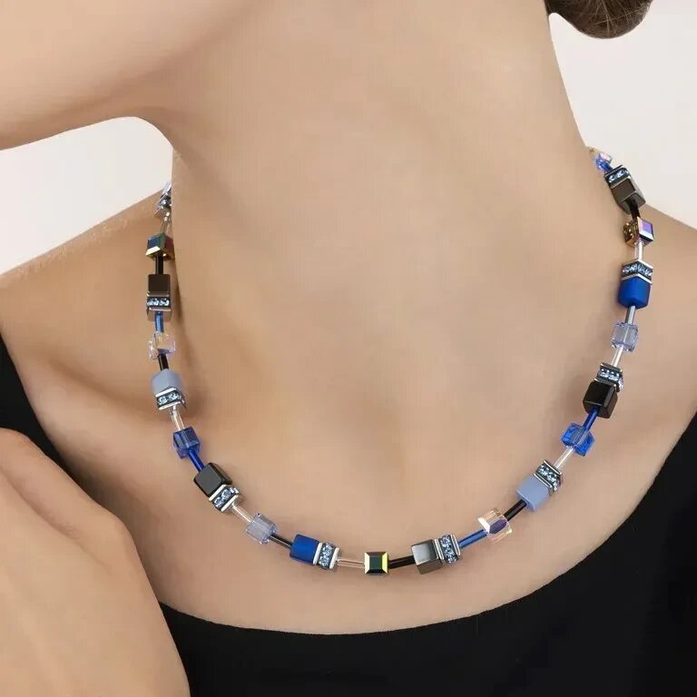 Колье Coeur de Lion, гематит, кристаллы Swarovski