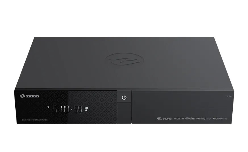 Zidoo Z2000 PRO 4K HDR медиаплеер, Android TV Box с ОС Android 11, процессором RTD1619BPD, 4 ГБ + 32 ГБ, поддержка Dolby Vision, HDR10+, VS10 Engine, HDD до 16 ТБ