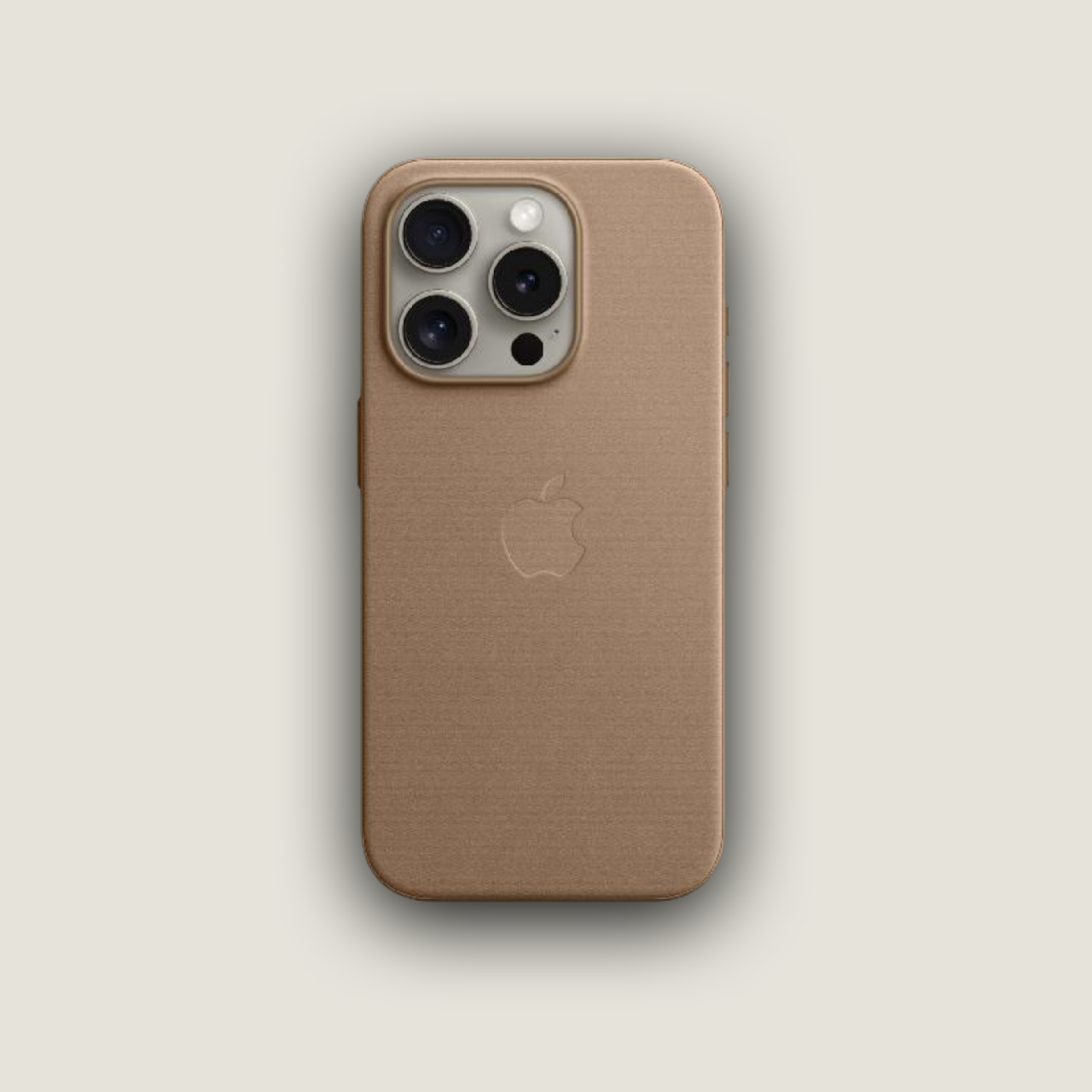Чехол для Apple iPhone 15 Pro FineWoven Case with MagSafe - Taupe / Серо-Коричневый (оригинал)
