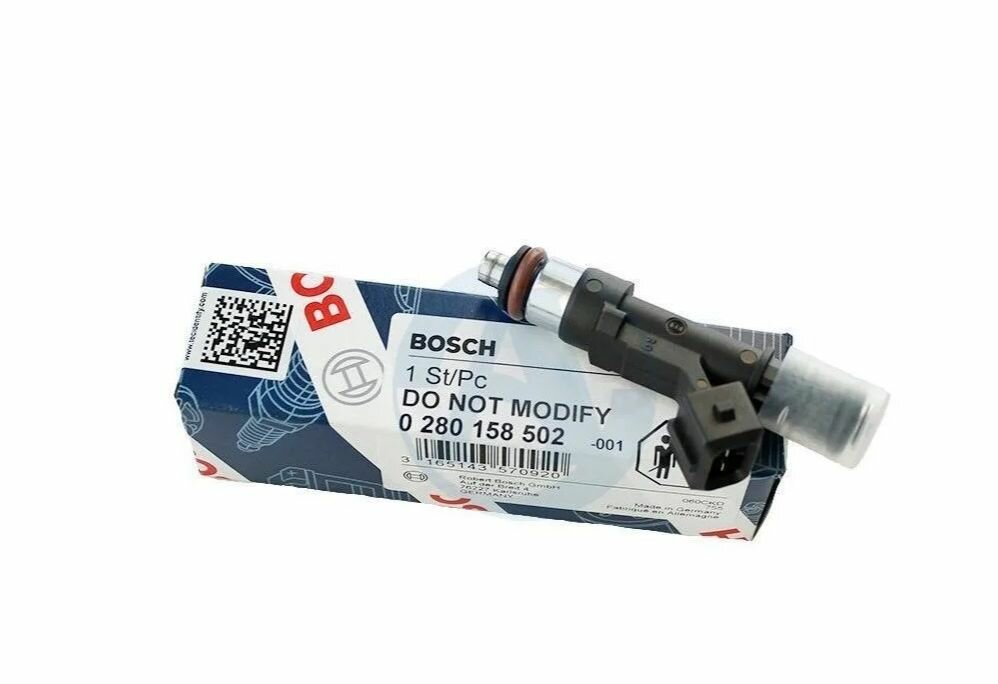 Форсунка топливная ВАЗ 2110, 2111, 2111, 2113, 2114, 2115 8 кл 1,5 л - BOSCH арт. 0 280 158 502 (дв 1.5 металлическая рампа) BOSCH