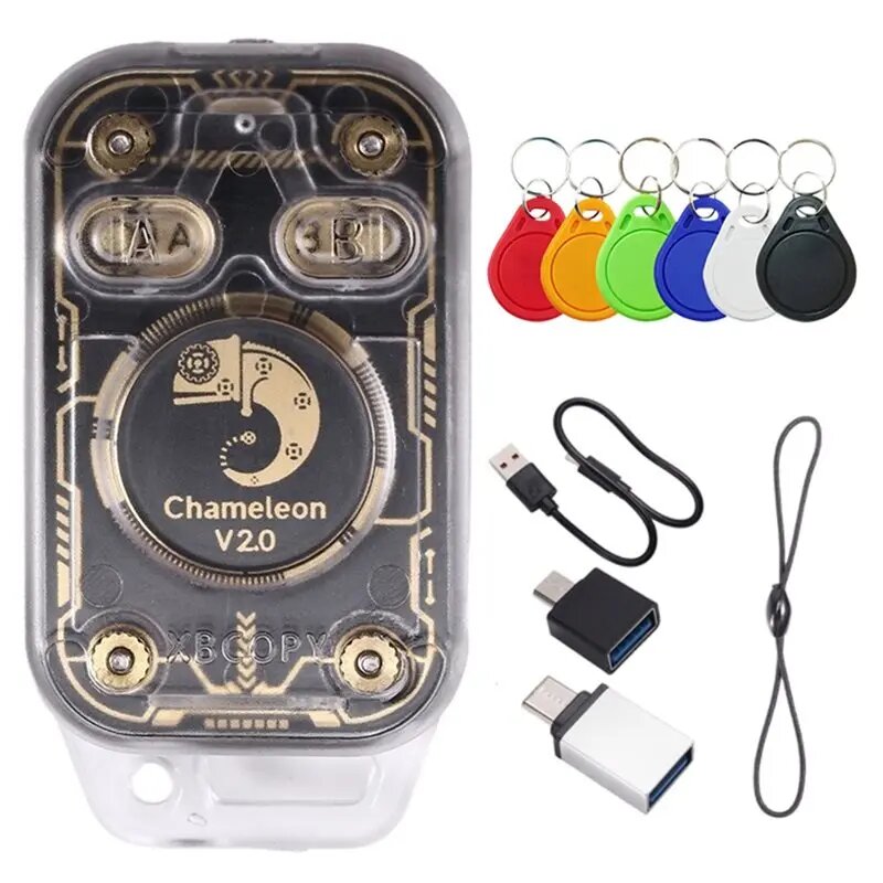 Эмулятор RFID-чипов ABZW Chameleon V2.0 + 6 брелоков Chameleon Ultra