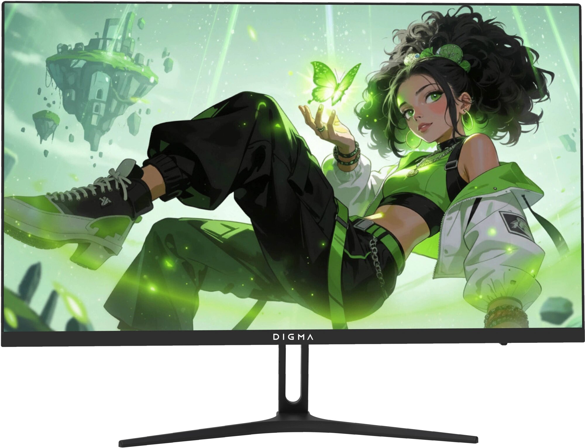 Монитор Digma 23.8 Overdrive 24P411F черный IPS LED 1ms 16:9 HDMI M/M матовая 250cd 178гр/178гр 1920