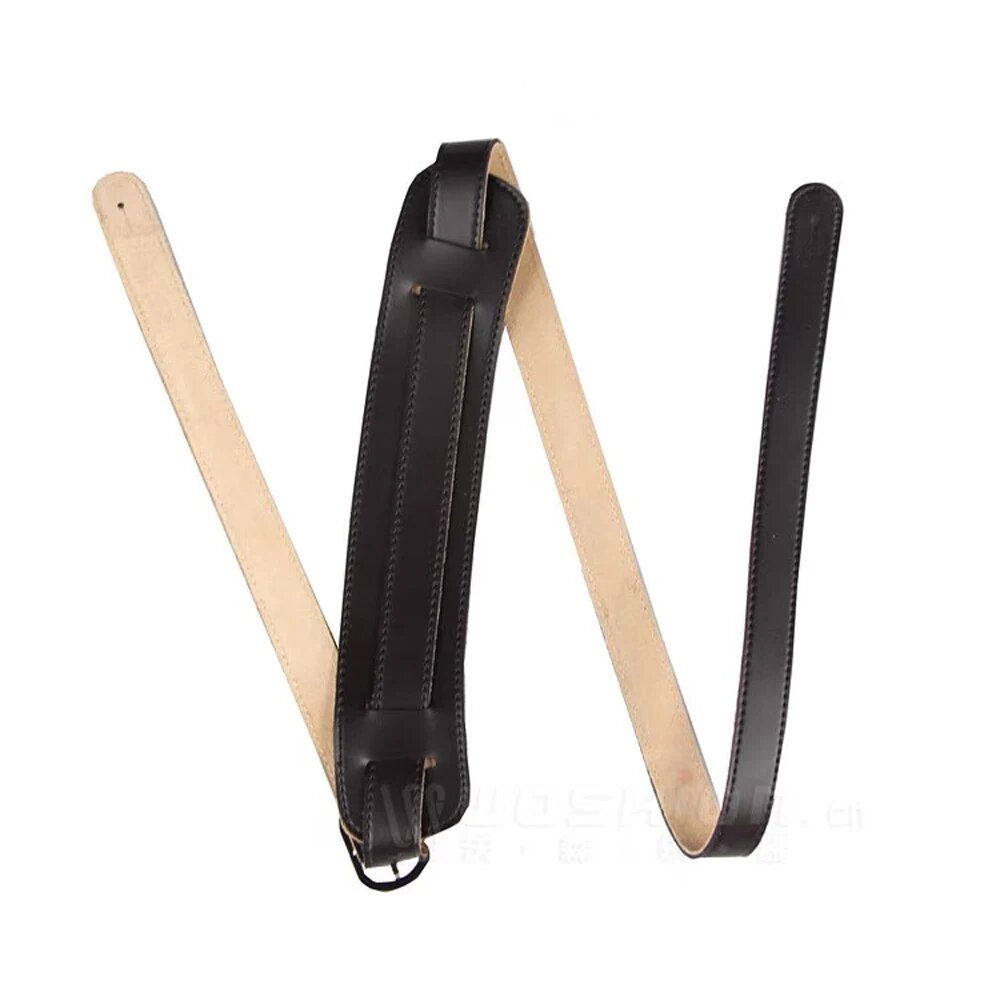 Кожаный ремень для гитары Alice Guitar Strap черный