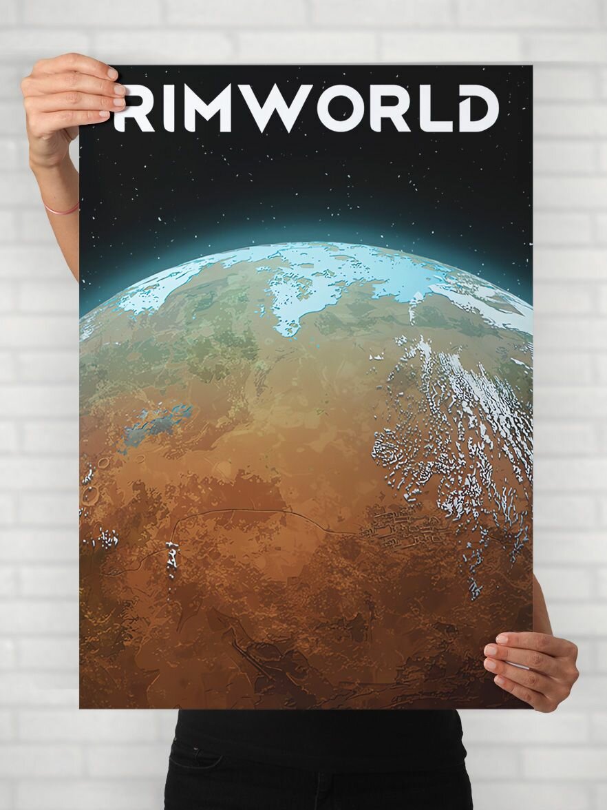 Плакат на стену для интерьера Римворлд (Rimworld 7) - Постер по игре формата A1 (61x84 см)