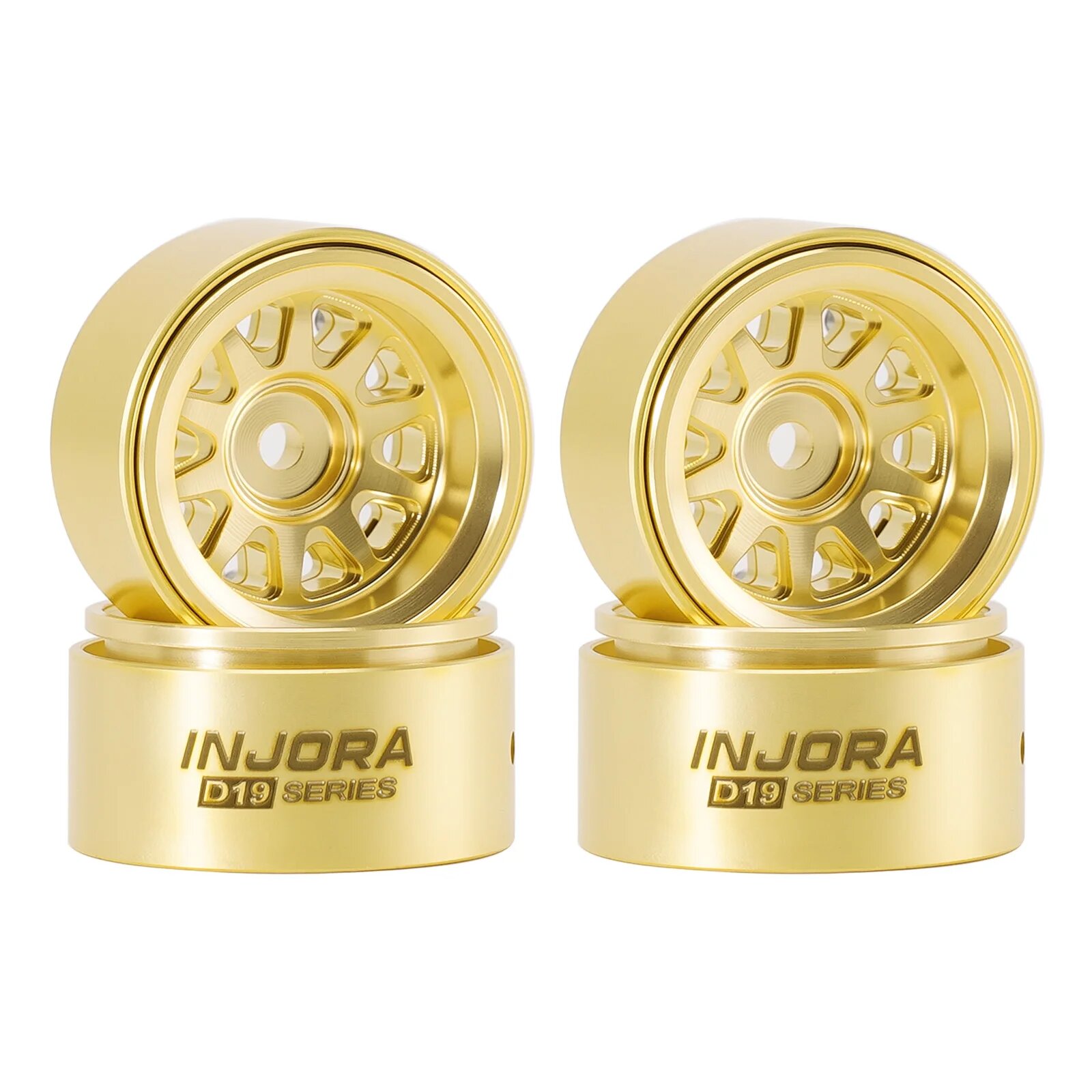 INJORA D19 Латунные колеса 4PCS W7007BR-19
