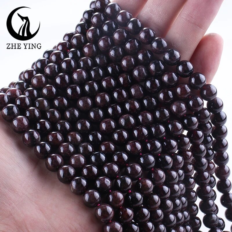 Гранатовые бусины Zhe Ying 6-6.5 мм, Цвет: 105. garnet level 1