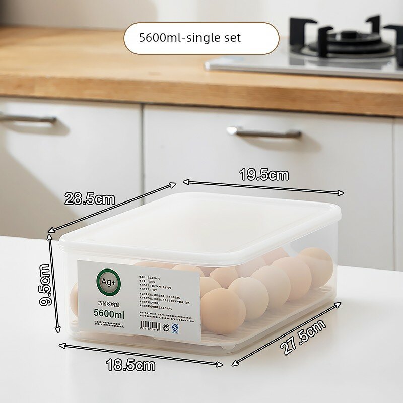 Ящик для хранения яиц, герметичный ящик для пищевых продуктов, упаковка для овощей и фруктов, холодильник, организация,