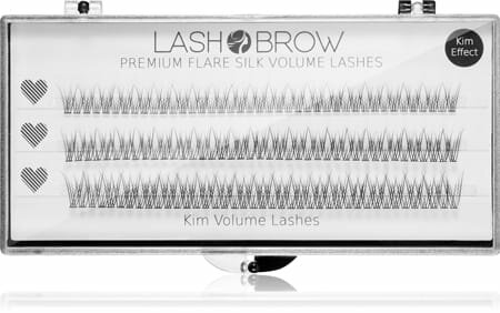 Ресницы накладные Lash Brow Premium Flare Silk Lashes Kim Volume Lashes, 60 пучков, черные