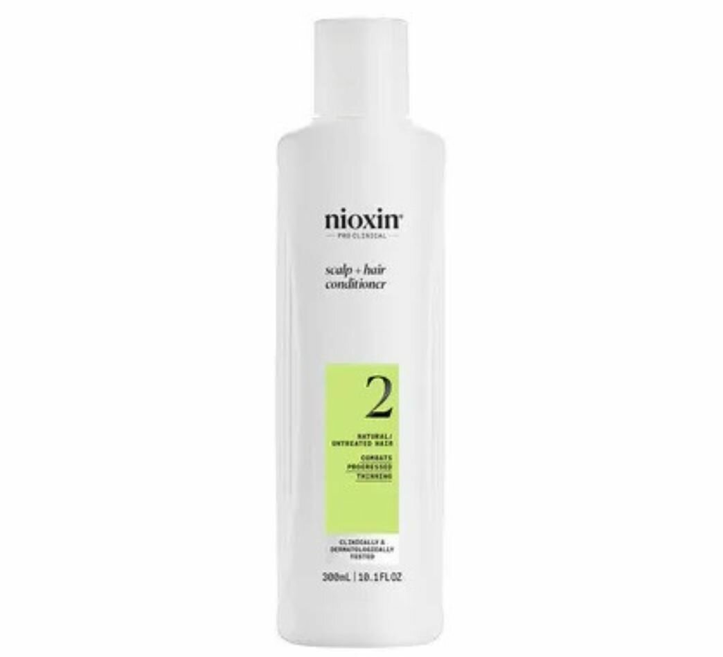 NIOXIN, System 2, Step 2, Увлажняющий кондиционер для натуральных истонченных волос, 300 мл