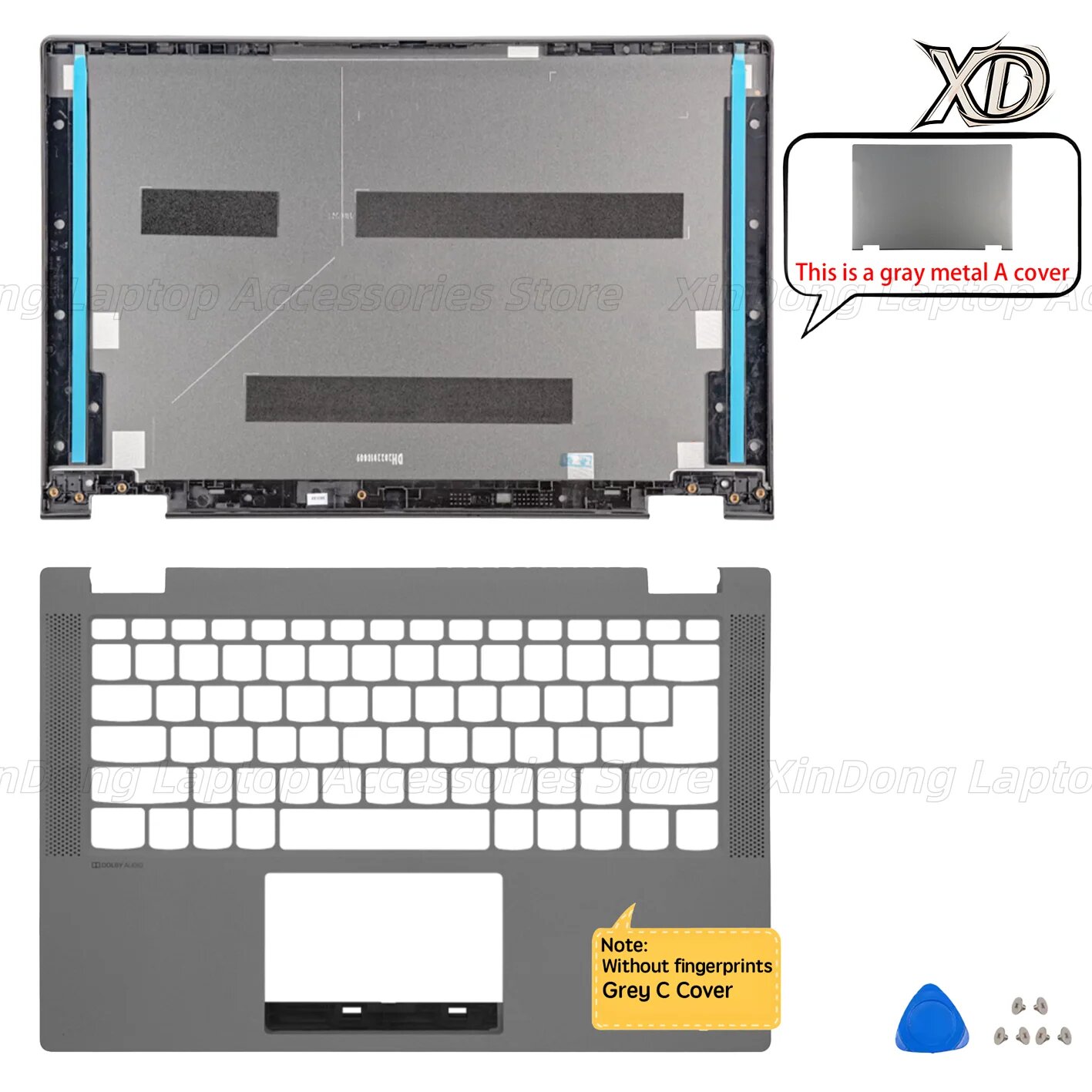 Чехол для ноутбука Lenovo Ideapad Flex 5 14" Grey A C Cover no FP