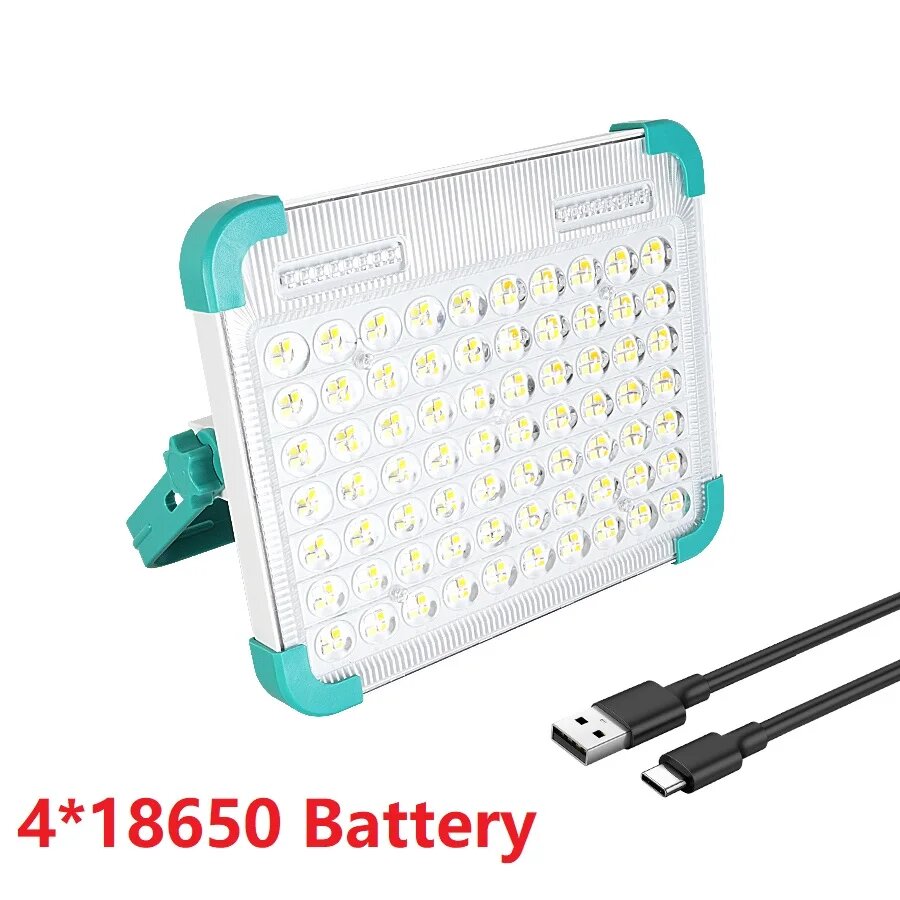 Прожектор LED 69000000LM, 4x18650, Голубой