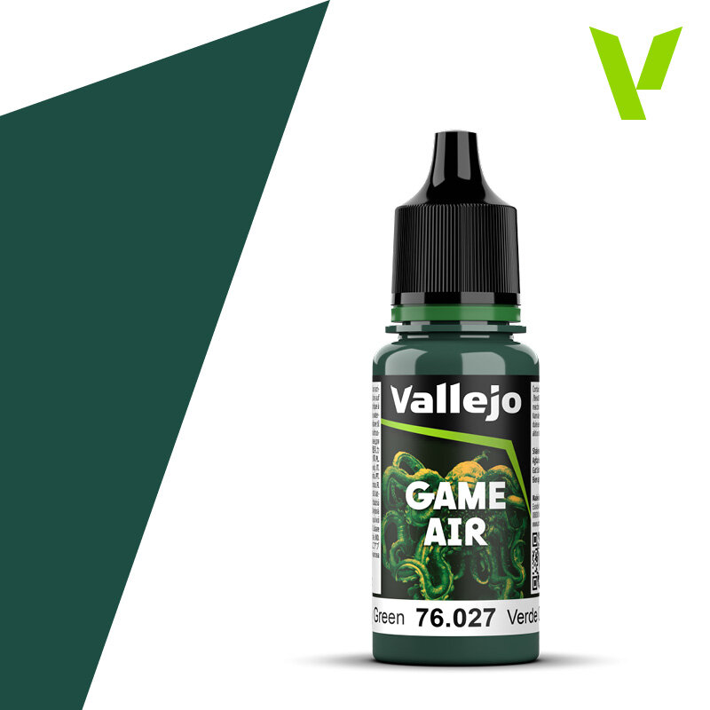 Краска Vallejo серии Game Air: Scurvy Green - обновленная формула 2024 76.027