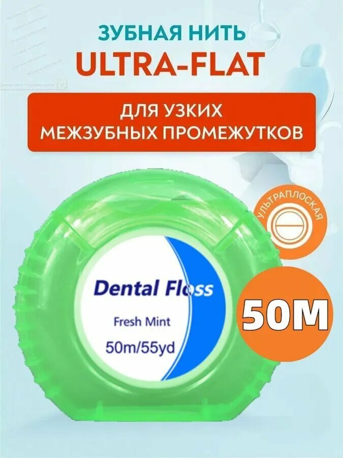Зубная нить ультраплоская PRESIDENT PROFI Ultra-Flat 20 м