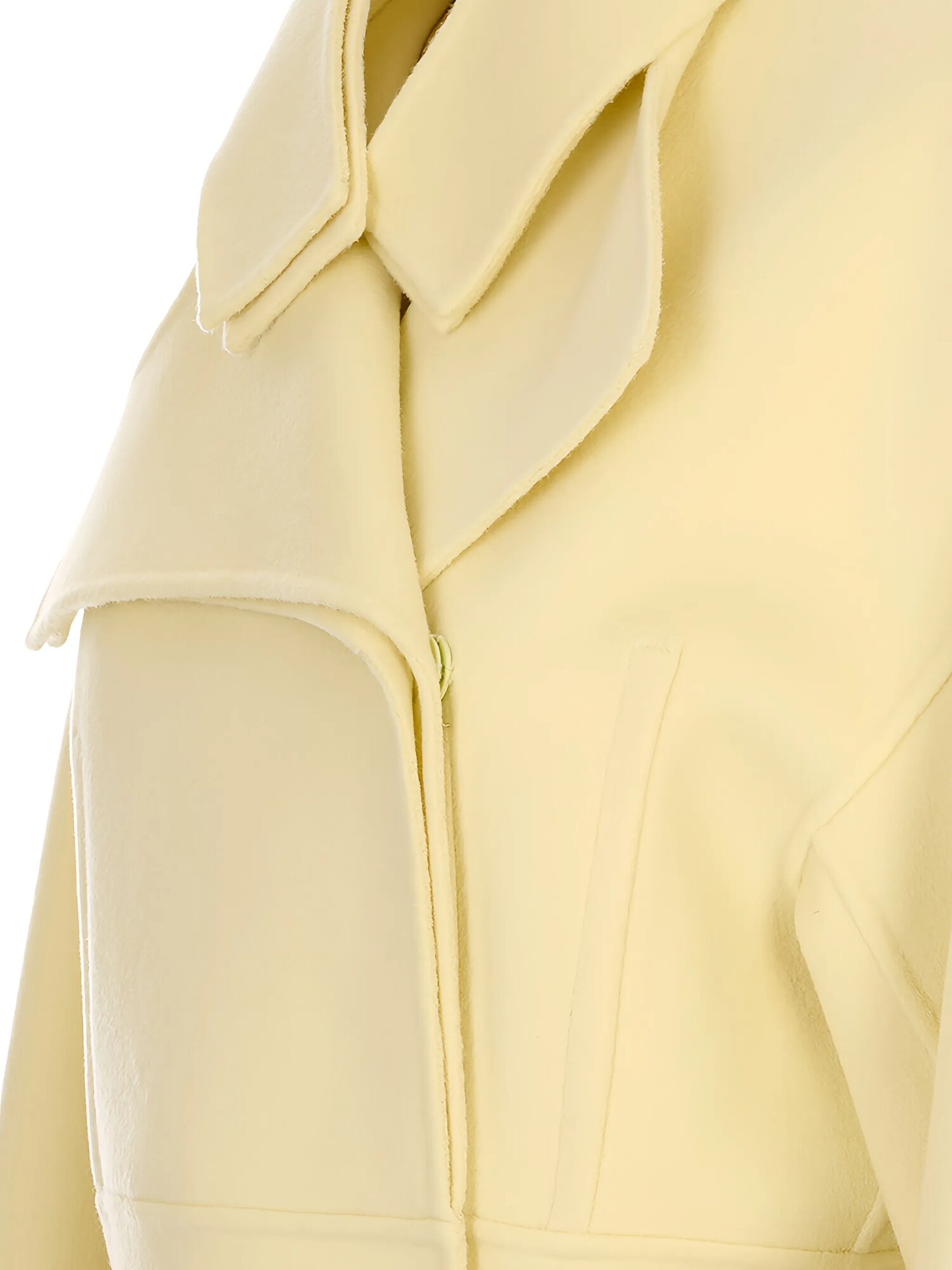 Куртка SPORTMAX Wool cropped jacket, размер 40, ochre yellow — фото 1