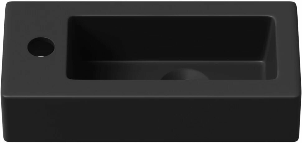 Раковина Lavinia Boho Bathroom Sink 33311018 37x18 см R, рукомойник, черный матовый