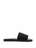 Шлёпанцы GUCCI Logo-embroidered slides, размер 7.5, black/black