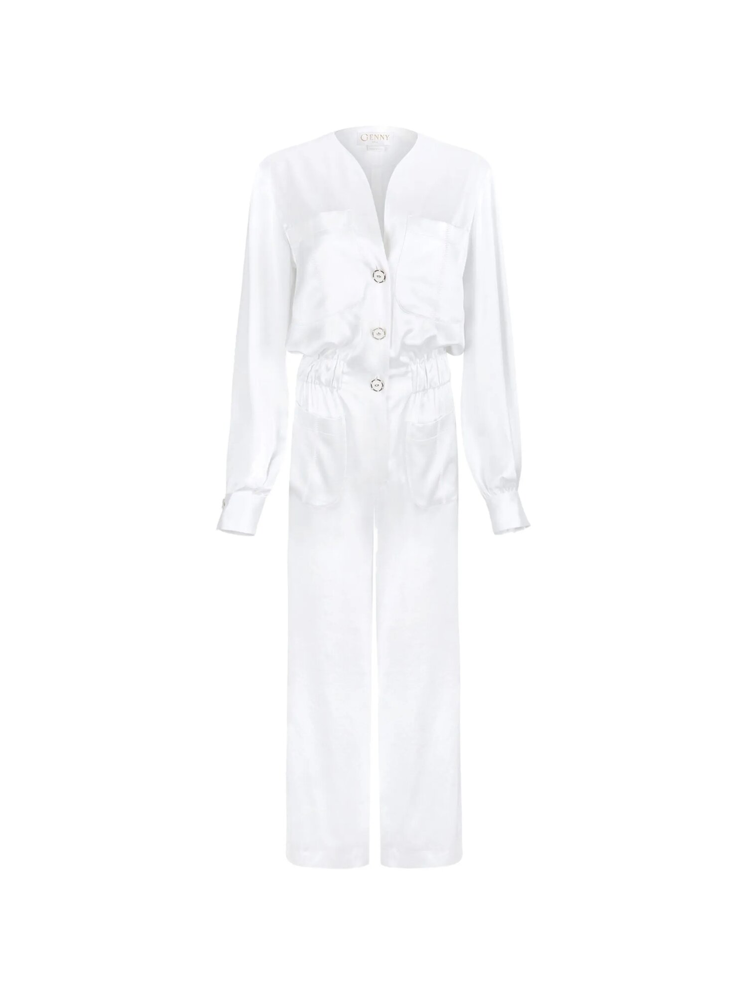 Комбинезон Button-up elasticated-waist jumpsuit