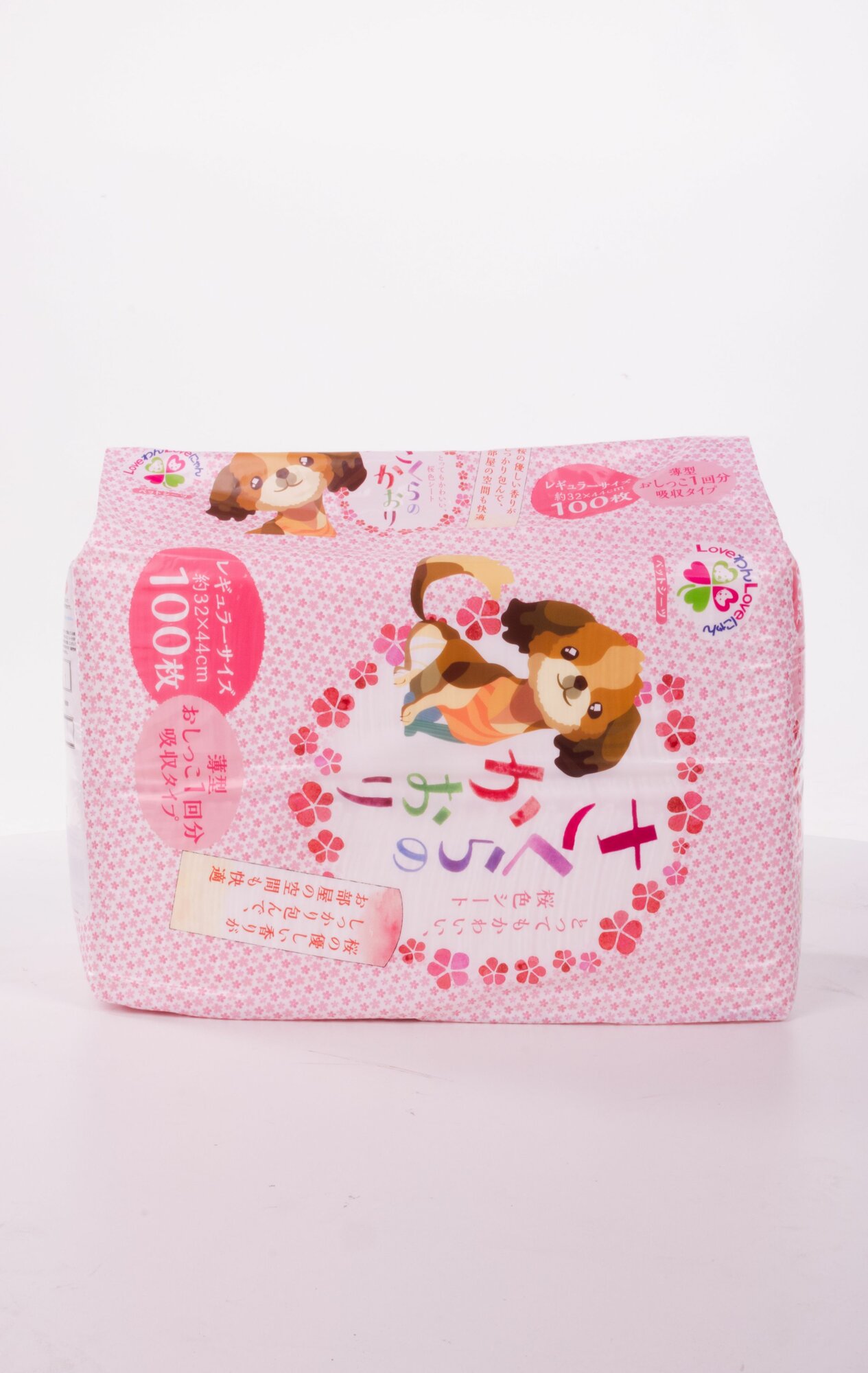 Пеленки впитывающие для собак Japan Premium Pet с ароматом сакуры100 шт, 32х44 см.