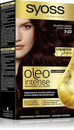 Краска для волос Syoss Oleo Intense, оттенок 3-22 Midnight Bordeaux, 50 мл