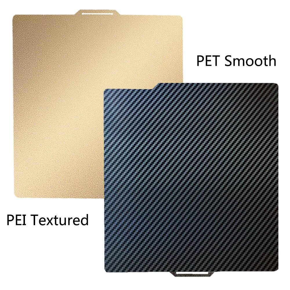 Двухсторонняя PEI пластина для Bambu Lab X1 P1P P2S Черный, 1Pcs PET-PEI
