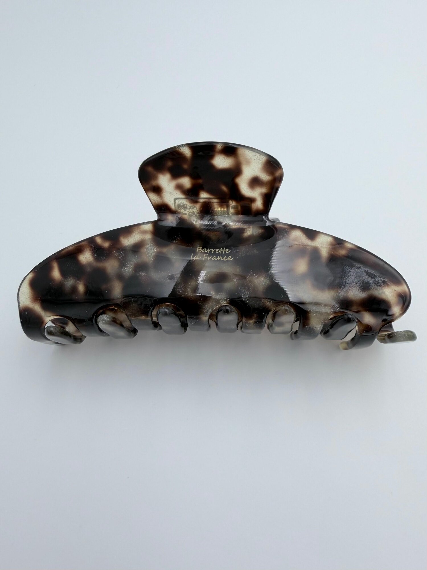 Заколка Франция/Barrette La France, цвет коричнево-черный, 10 см, 1 шт.