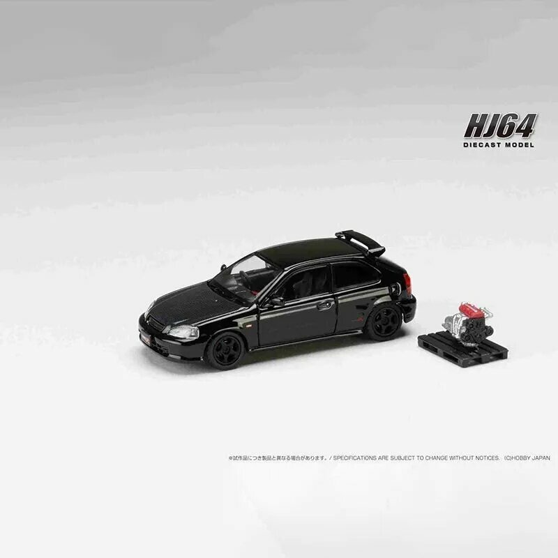 Машинка модель Hobby Japan 1/64 HONDA CIVIC EK6 alloy car model