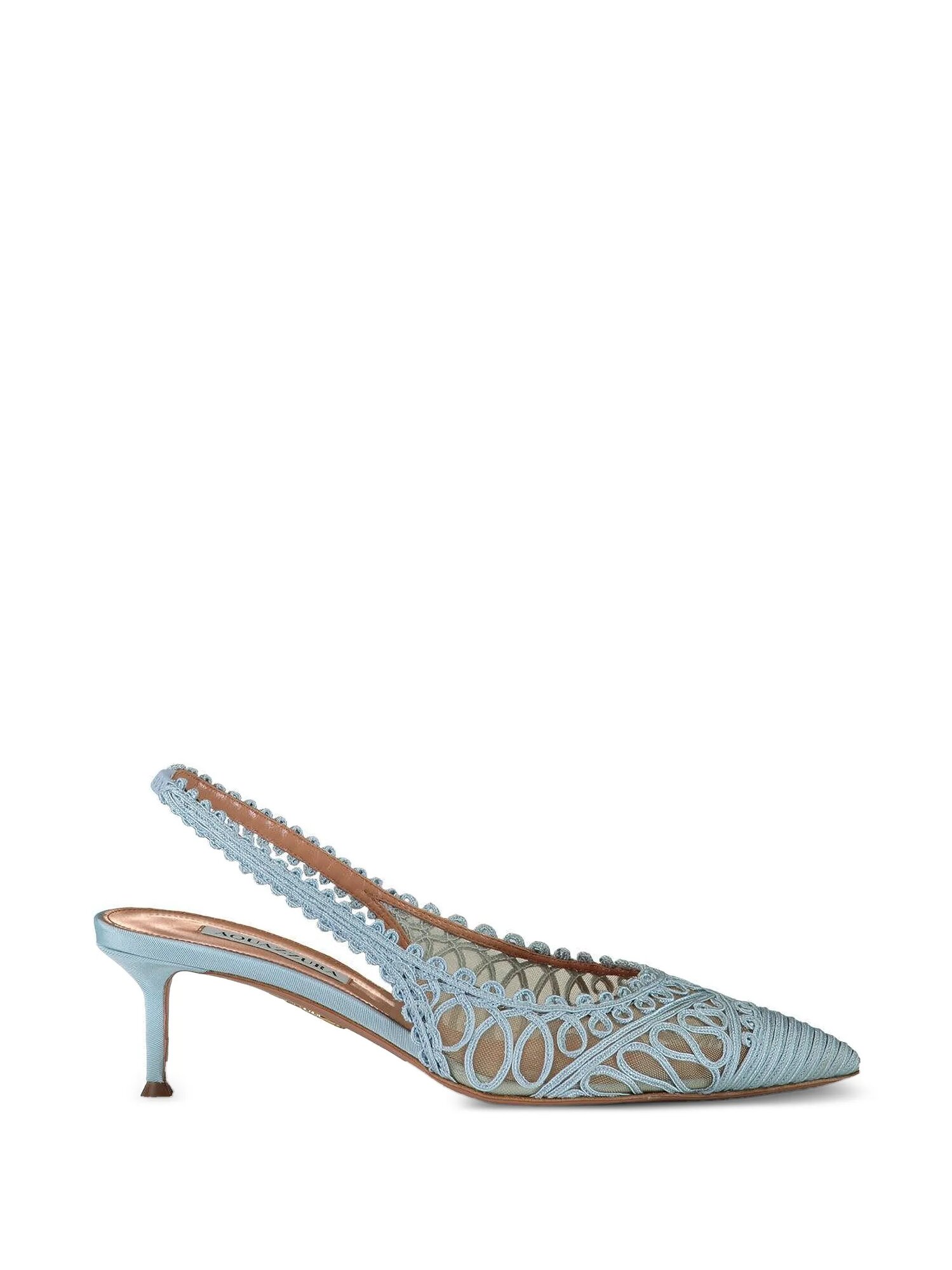 Туфли Kahlo crochet-knit slingback pumps 