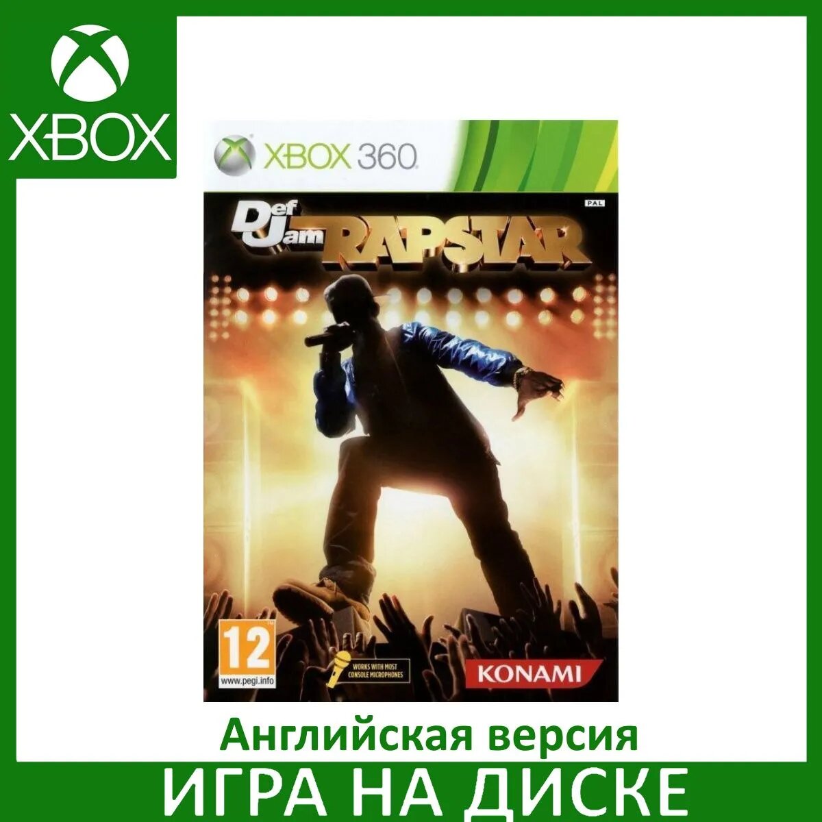 Игра Microsoft "Def Jam: Rapstar", для Xbox 360, коробочная версия