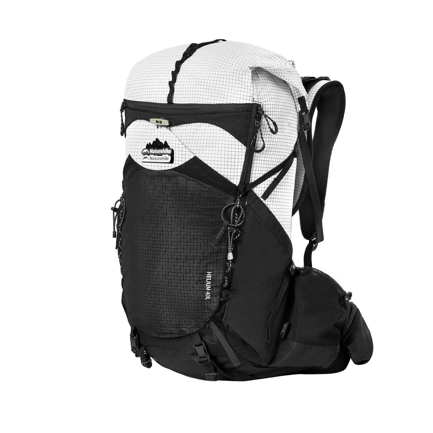 Рюкзак туристический Naturehike Helium Series 40 л, размер L, белый, арт. CNK2450XB016-WH40LL
