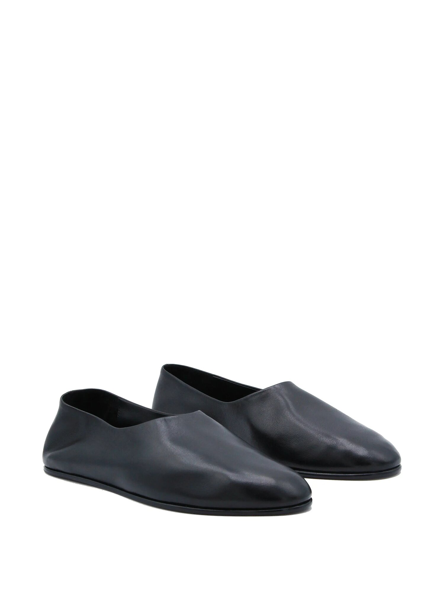 Лоферы FEAR OF GOD Nappa leather loafers, размер 45, black/black — фото 1
