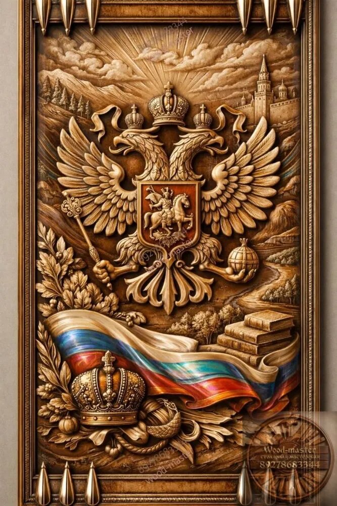 Рельефная металлическая вывеска (20х30см)