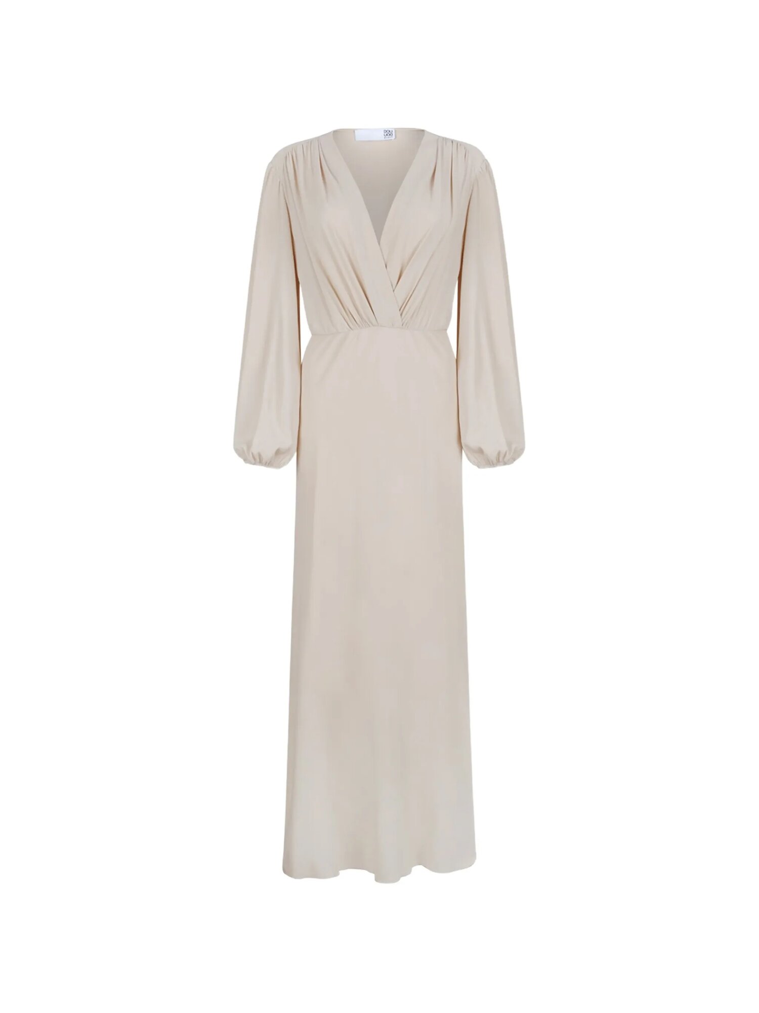 Платье DOUUOD Gathered-detail long-sleeve maxi dress