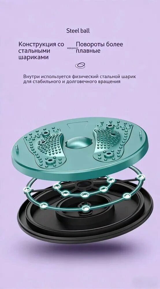Массажный диск для вращения талии, для похудения, вращение талии, домашний тренажер, для фитнеса — фото 1