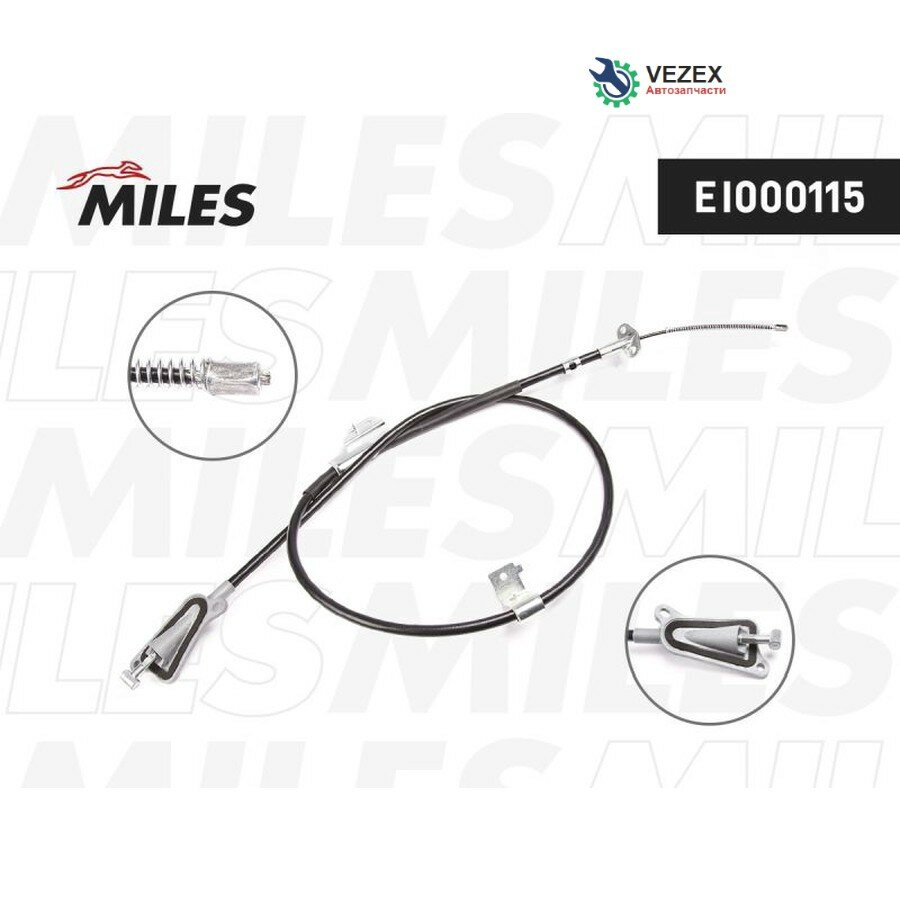 MILES EI000115 Трос стояночного тормоза правый задний NISSAN ALMERA 01- EI000115