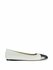 Балетки JIMMY CHOO Watson, размер 35,5, бежевый/белый
